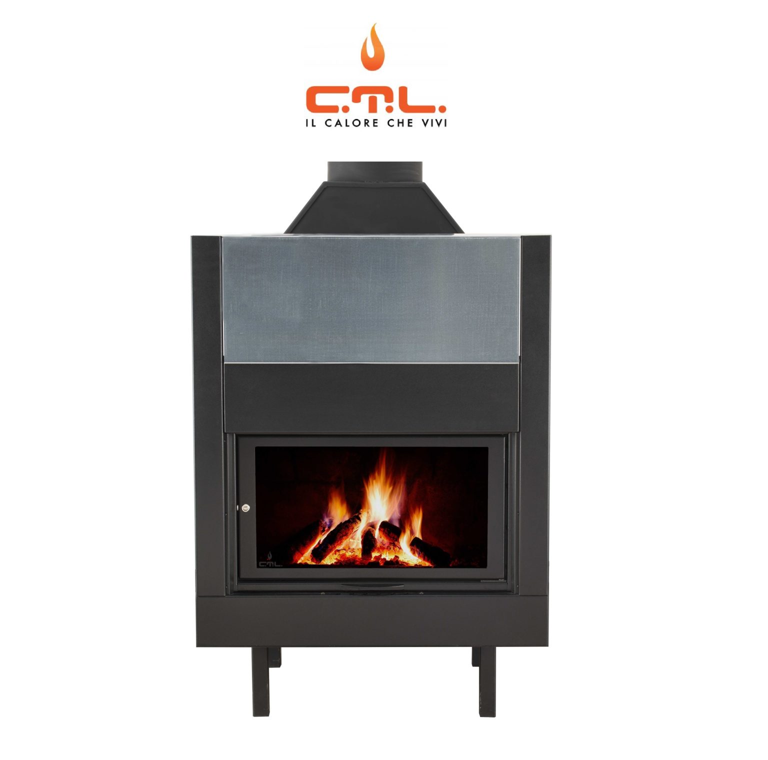 CTL- Termocamino a legna LG 28 kw - Ecotek Srl